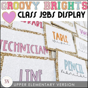 Groovy Classroom Decor | Class Jobs - Etsy