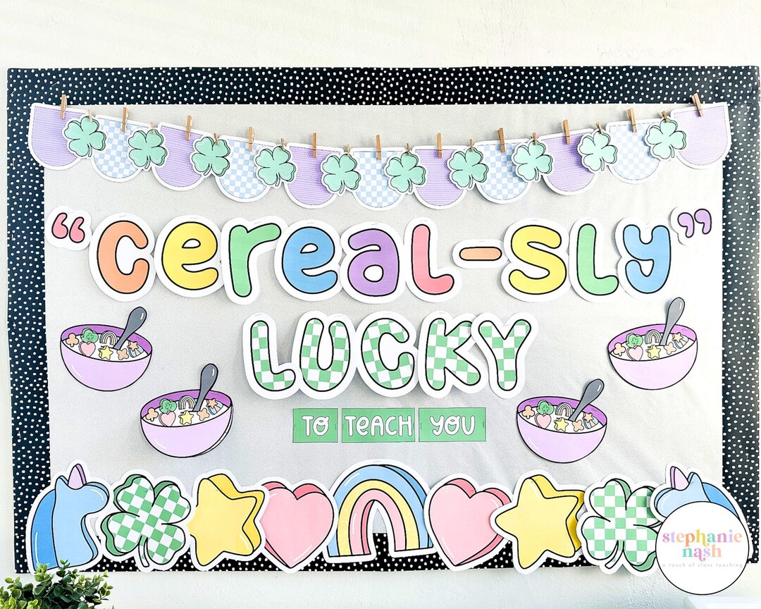 March Bulletin Boards | St. Patrick's Day Bulletin Board | Shamrock ...