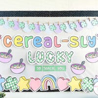 Shamrock Bulletin Board Printable | Leprechaun | Lucky Charms | Writing ...