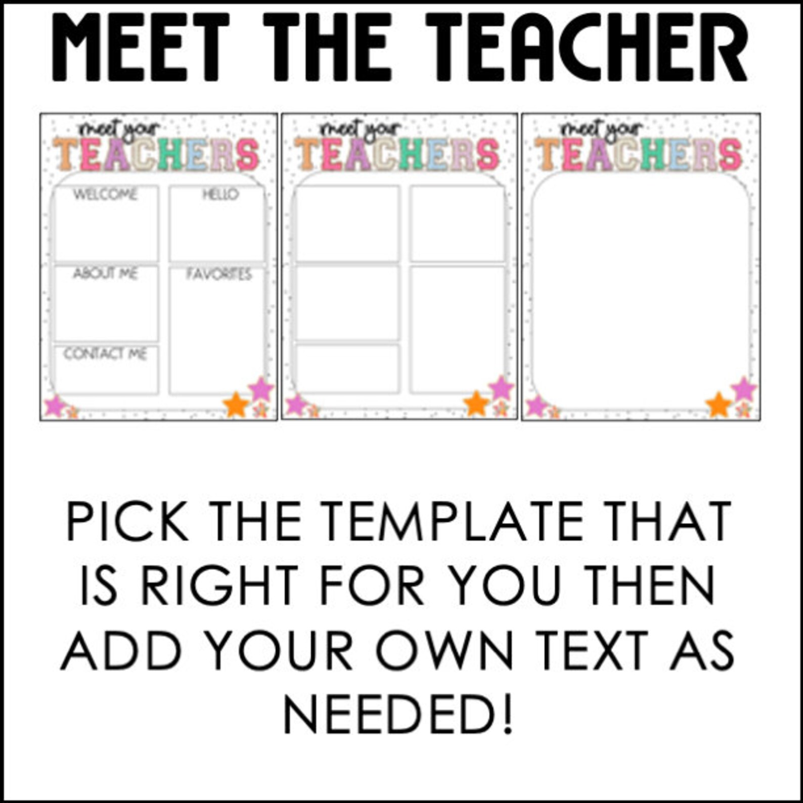 Groovy Classroom Decor Meet the Teacher Templates - Etsy