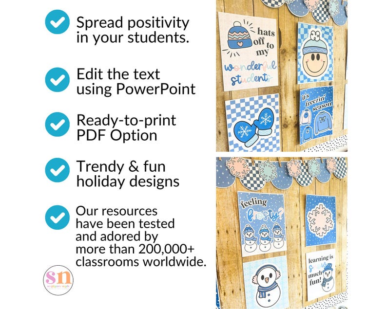 Winter Bulletin Board | Editable | Winter Posters | January Bulletin ...
