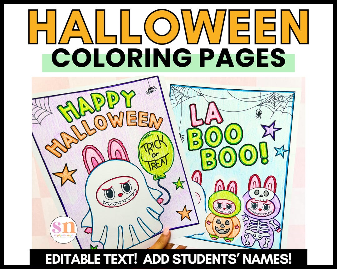 Halloween Coloring Sheets | Booboo Doll Coloring Pages for Students ...