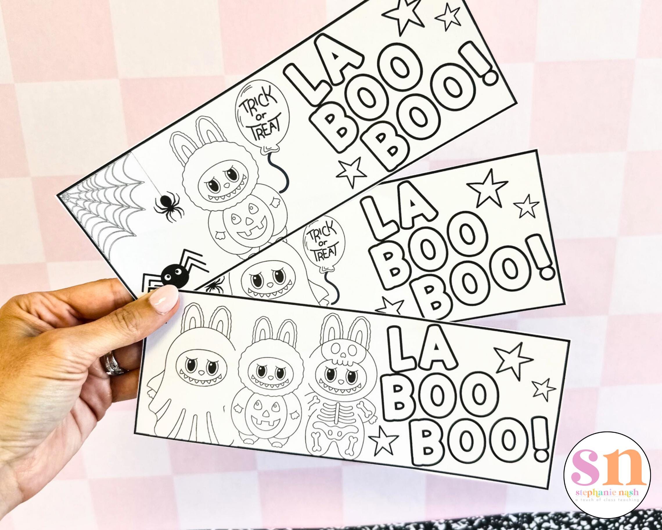 Halloween Bookmarks | Coloring Bookmarks for Students | October ...