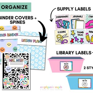 Bright Classroom Decor Bundle | Retro Classroom Decor | Groovy ...