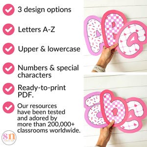 Bulletin Board Letters | Valentine's Day Bulletin Board Letters ...