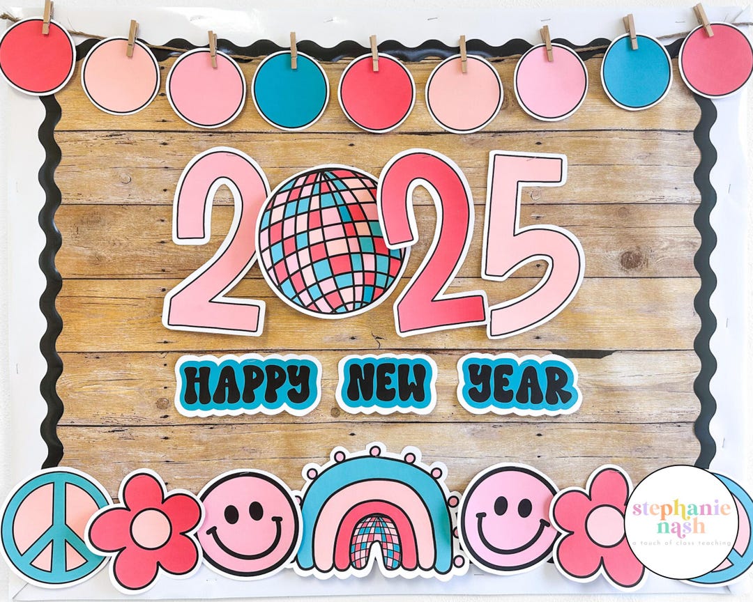 New Years Bulletin Board | January Bulletin Board | New Year Bulletin ...