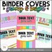 Groovy Classroom Decor | Binder Covers - Etsy