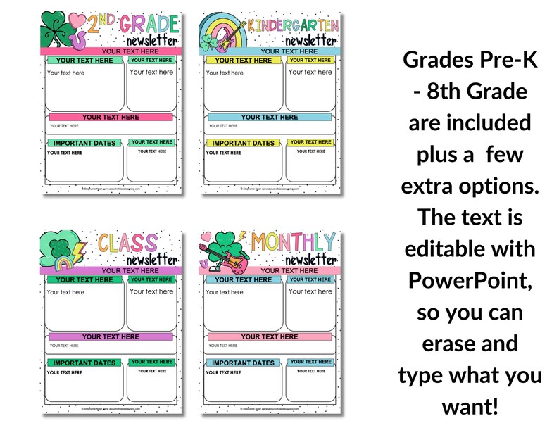 March Newsletters | St. Patrick's Day Newsletter | March Newsletter ...