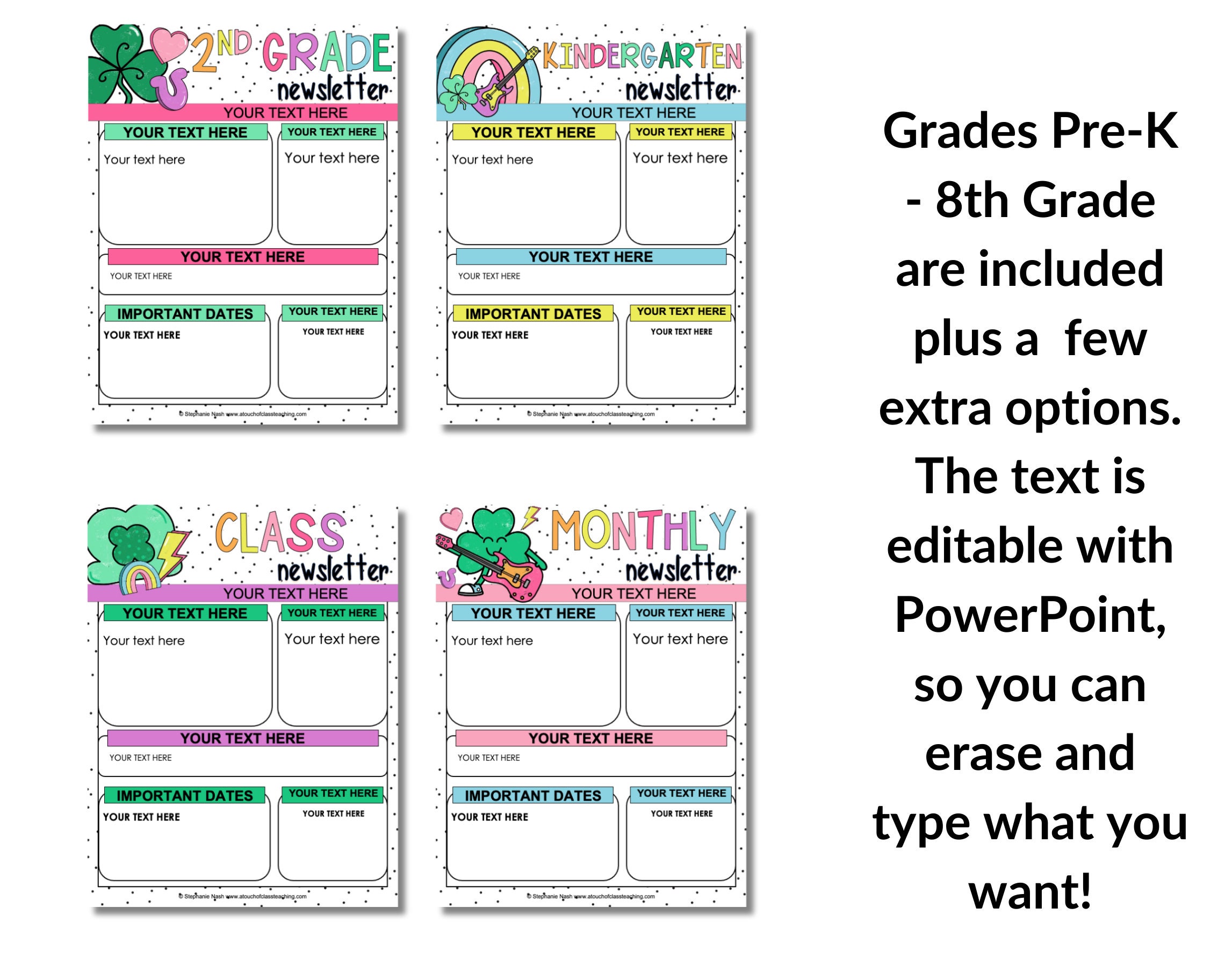 March Newsletters | St. Patrick's Day Newsletter | March Newsletter ...