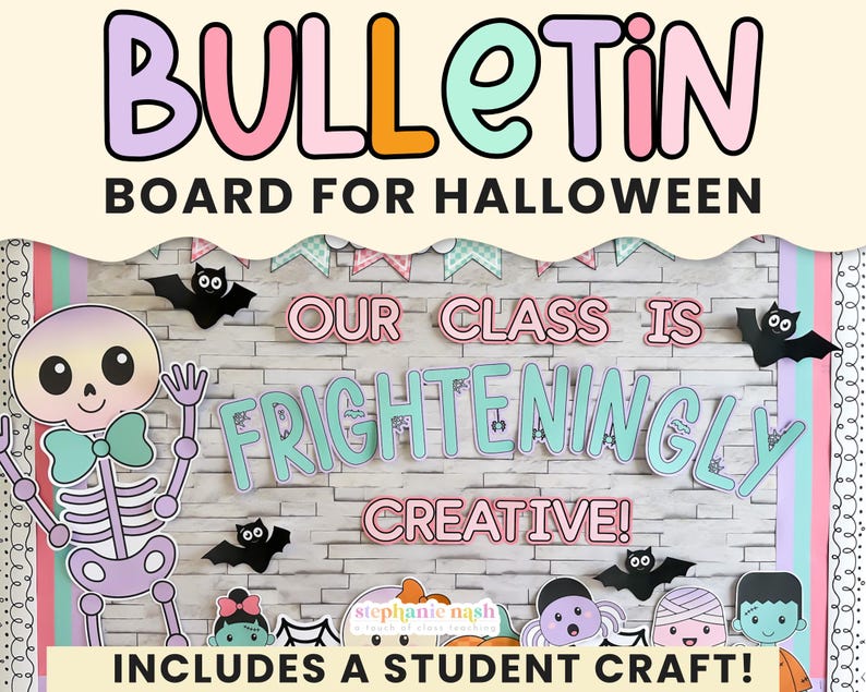 Halloween Bulletin Board | Halloween Classroom Decor | Halloween ...