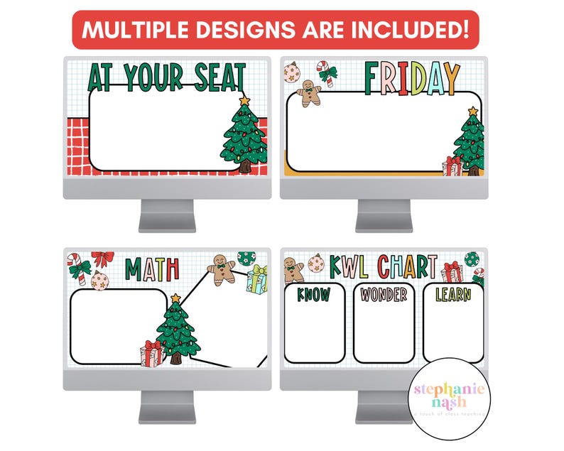 Christmas Morning Slides Editable | December Morning Slides Editable ...