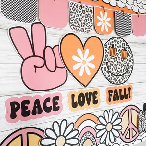 Fall Bulletin Board Kit | Transform Your Space W/ This Groovy Bulletin ...