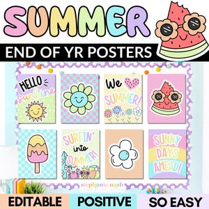 End of the Year Bulletin Board | Summer Classroom Posters | Bulletin ...