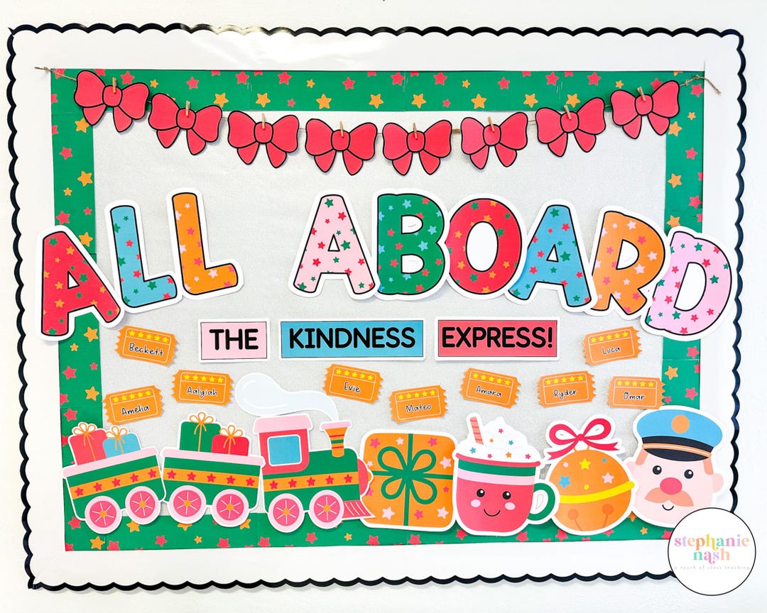 Christmas Bulletin Board | December Bulletin Board With Student ...