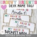 Groovy Classroom Decor | Desk Name Plates - Etsy