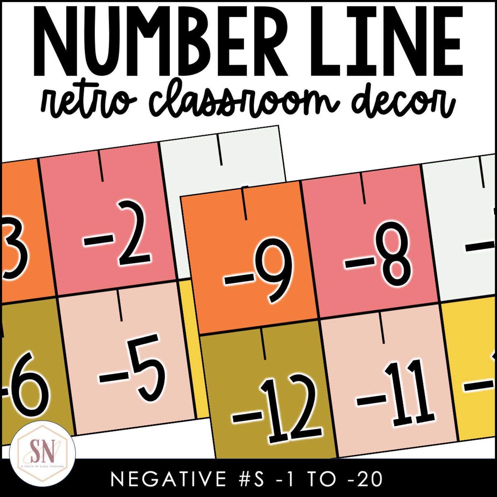 Retro Classroom Decor Number Line - Etsy