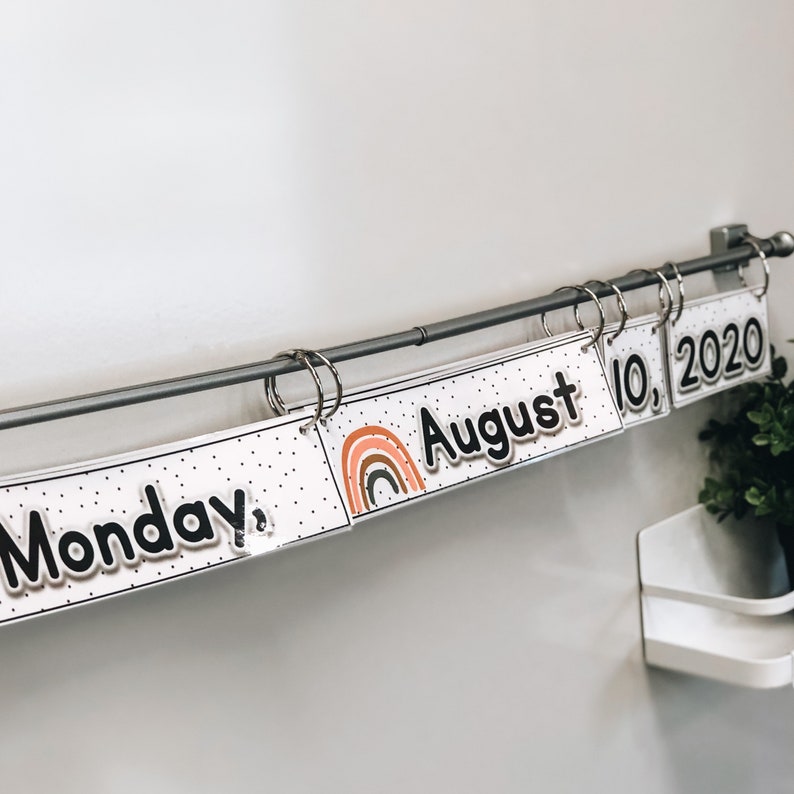 Boho Rainbow Flip Calendar - Etsy