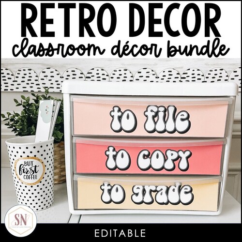 Retro Classroom Decor // RETRO ROCK - Etsy
