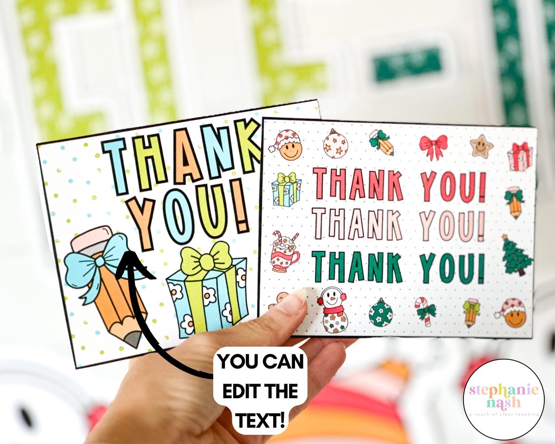 Christmas Thank You Cards | Christmas Gift Tags | Holiday Cards ...