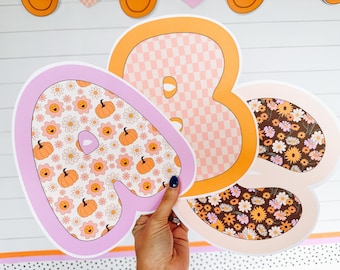 Fall Bulletin Board Letters, Fall Tshirt Design, Alphabet Letters, Fall ...