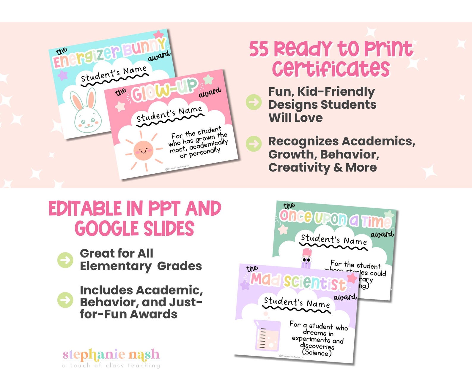 End of the Year Awards | End of Year Certificates | Editable Student ...