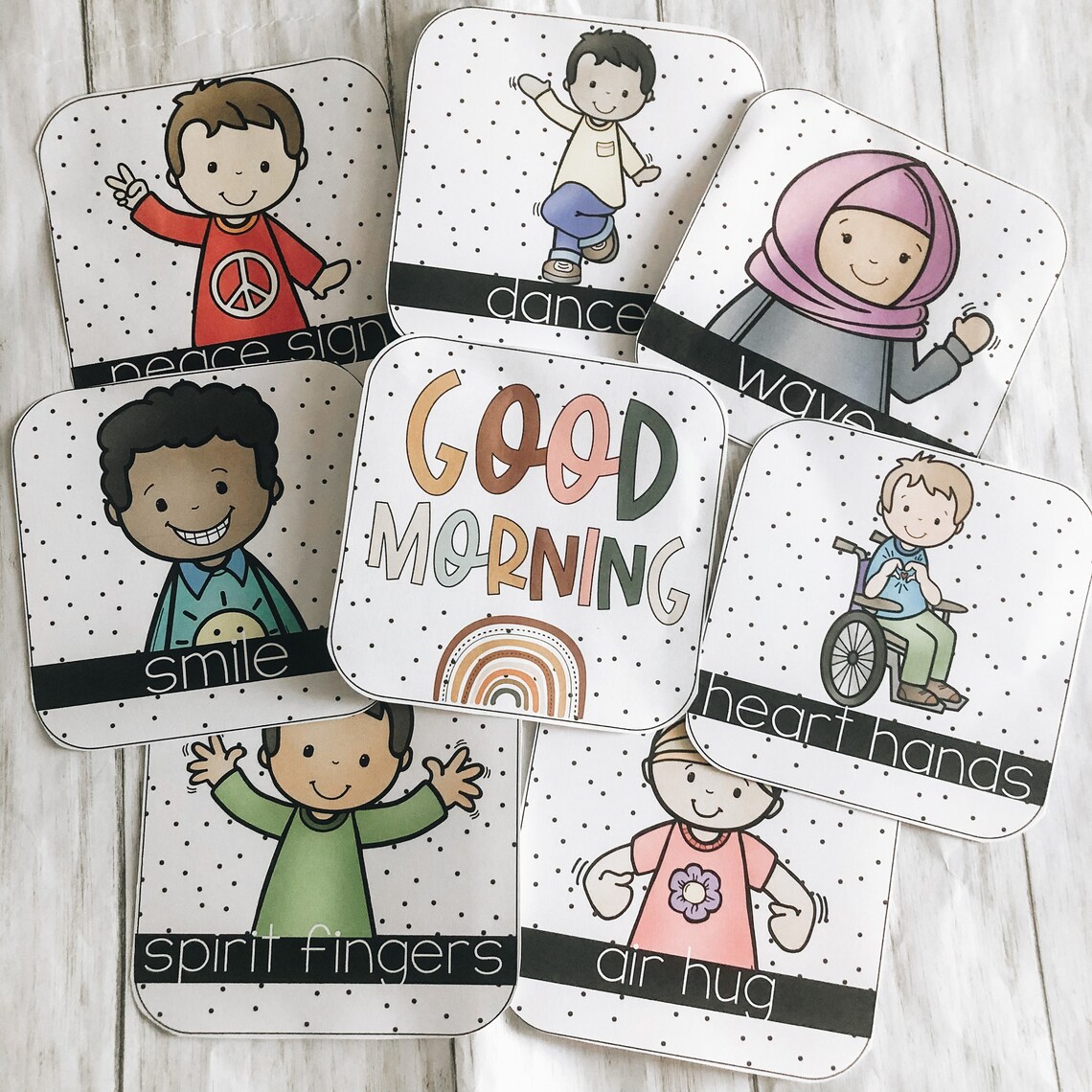 Boho Rainbow Morning Greeting Posters - Etsy Hong Kong