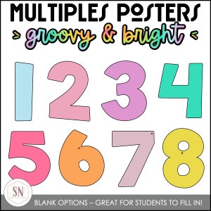 Groovy Classroom Decor | Multiples Posters - Etsy