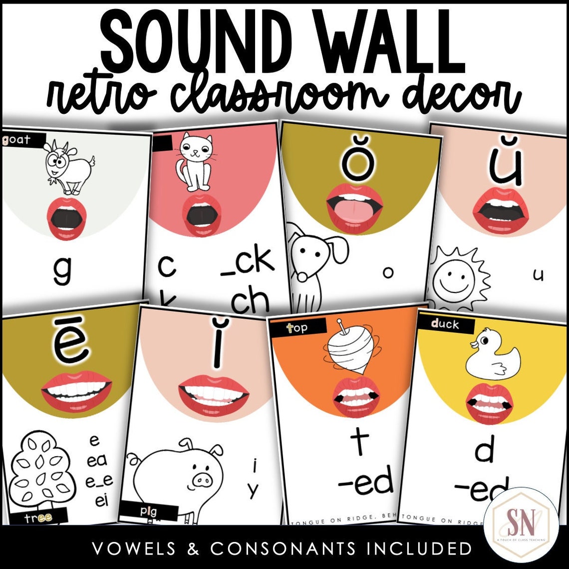 Retro Classroom Decor Sound Wall - Etsy