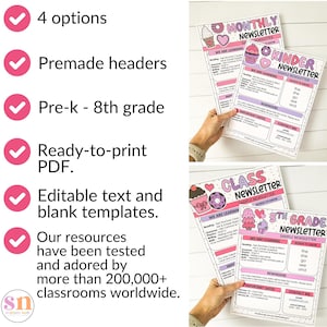 February Newsletters | Valentines Day Newsletter | February Newsletter ...