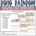 Boho Rainbow Newsletter Templates - Etsy