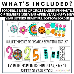 New Years Bulletin Board Kit | January Bulletin Board | New Year ...