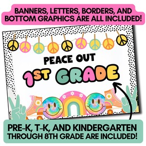 Peace Out Bulletin Board Kit | End of the Year Bulletin Board - Etsy
