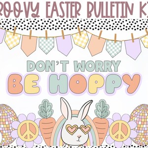 Groovy Easter Bulletin Board | Retro Easter Bulletin Board - Etsy