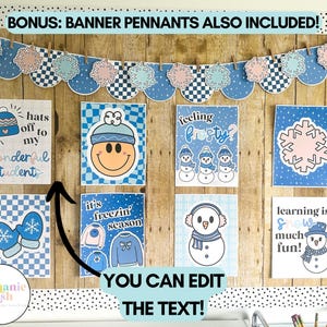 Winter Bulletin Board | Editable | Winter Posters | January Bulletin ...