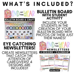 End of the Year Classroom Decor | Door Decor | Bulletin Board Letters ...