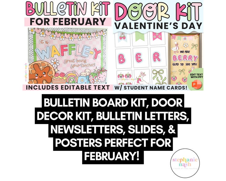 February Classroom Decor | Valentine's Day Bulletin Board, Newsletters ...