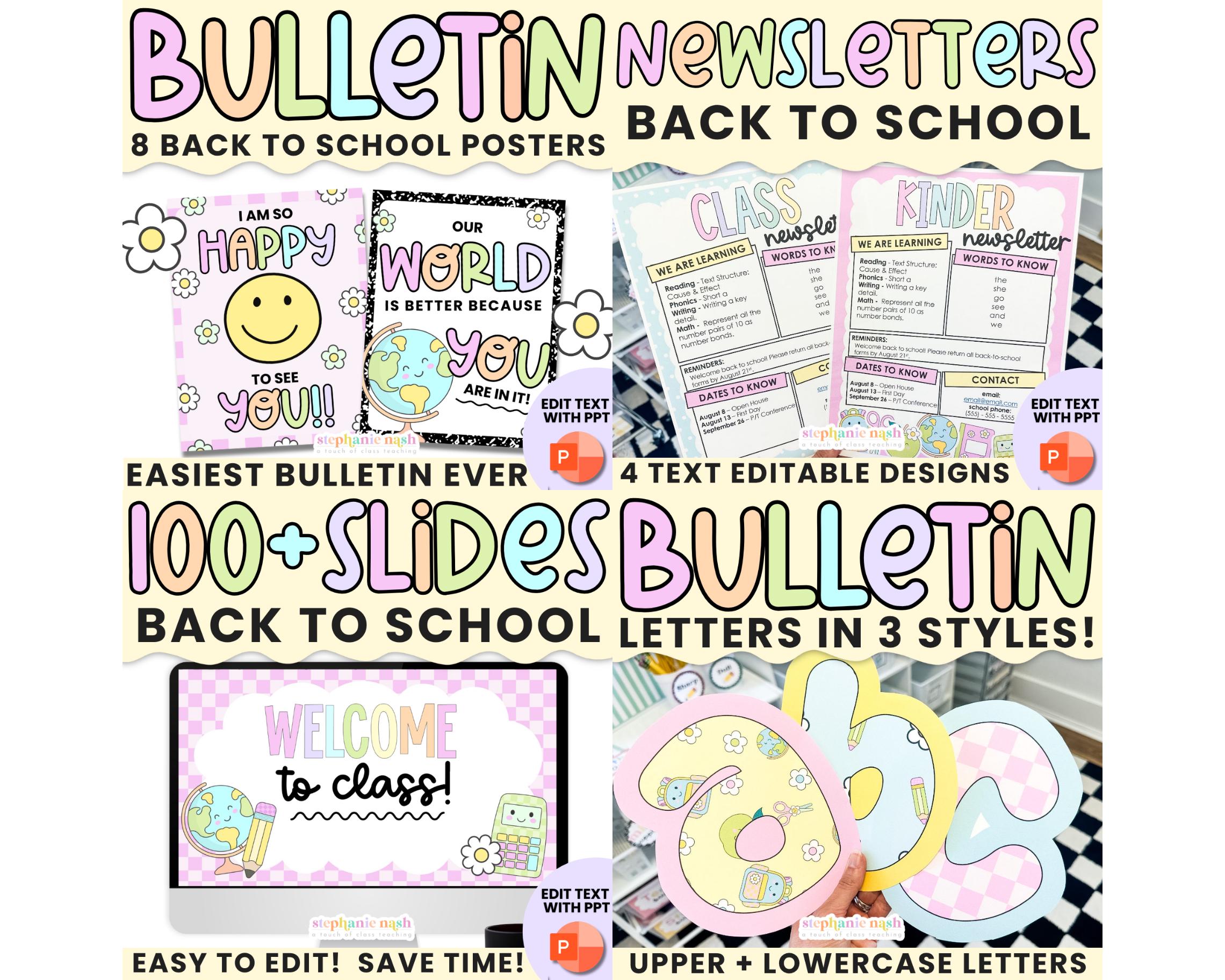 Back to School Classroom Decor | Back to School Bulletin Board | Back ...