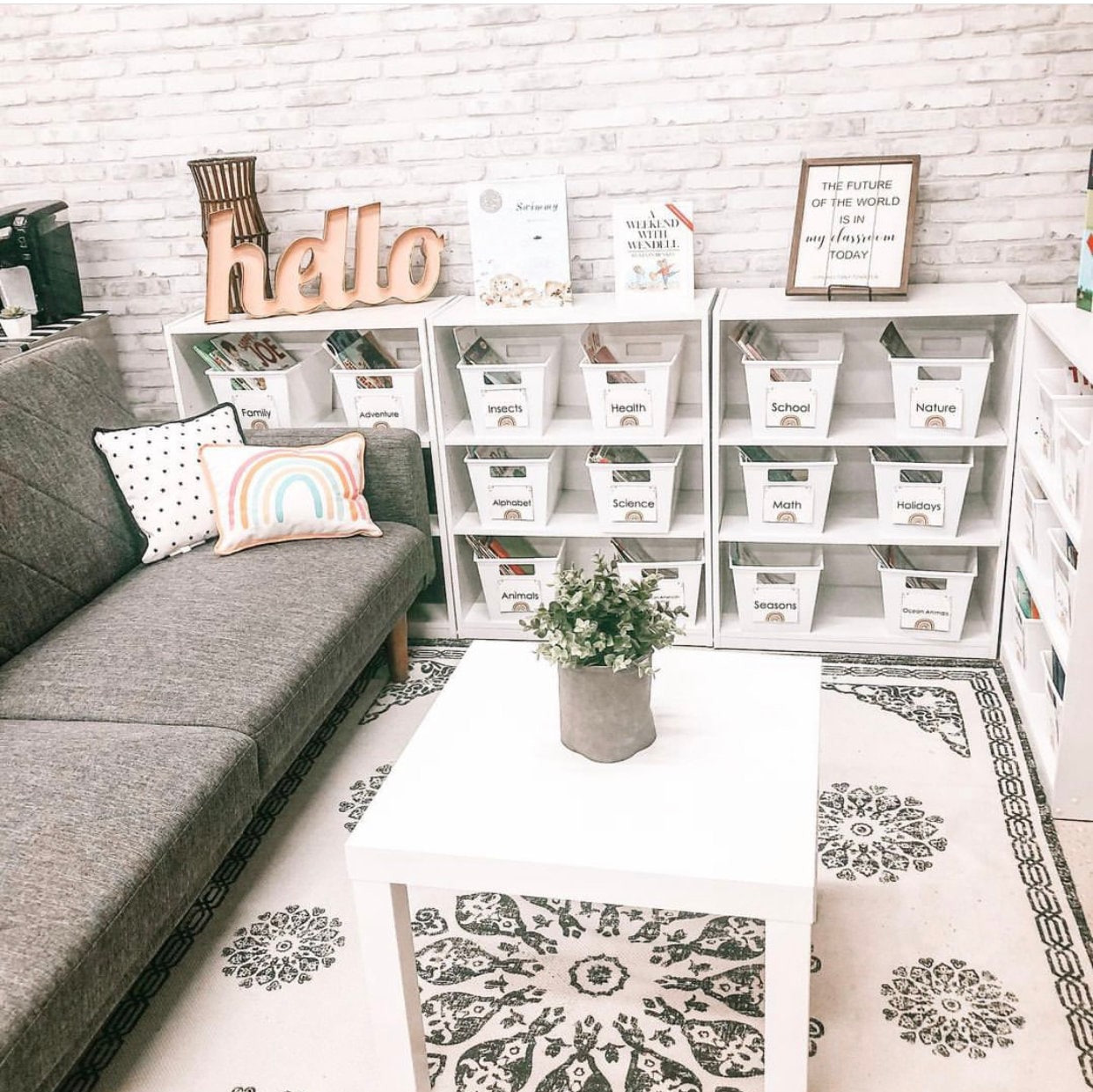 Boho Rainbow Library Book Bin Labels - Etsy Canada