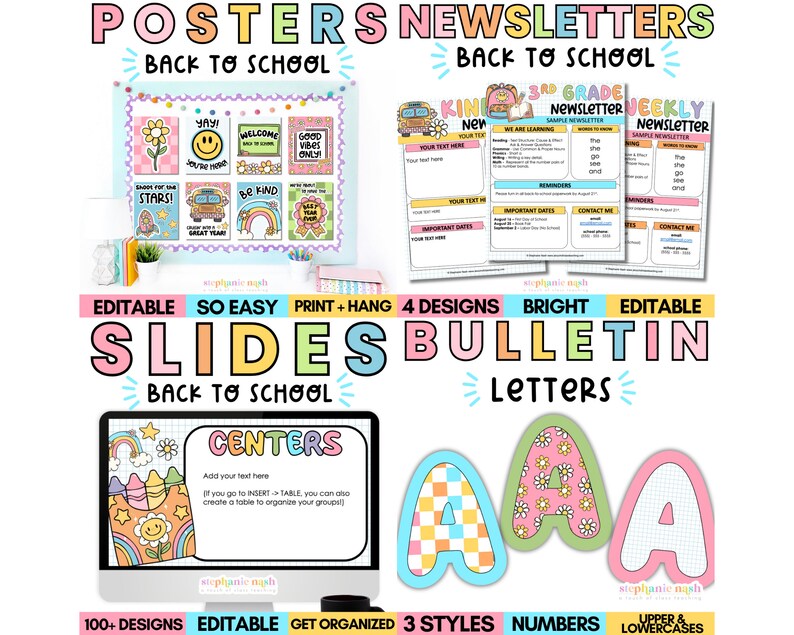 Back to School Classroom Decor | Door Decor | Bulletin Board Kit ...
