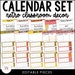 Retro Classroom Decor | Calendar Kit - Etsy