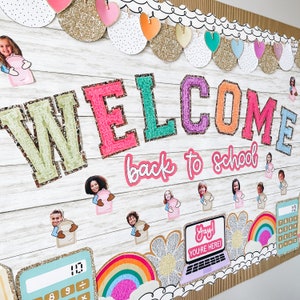 Back to School Bulletin Board With Fun Back to School Activity - Etsy