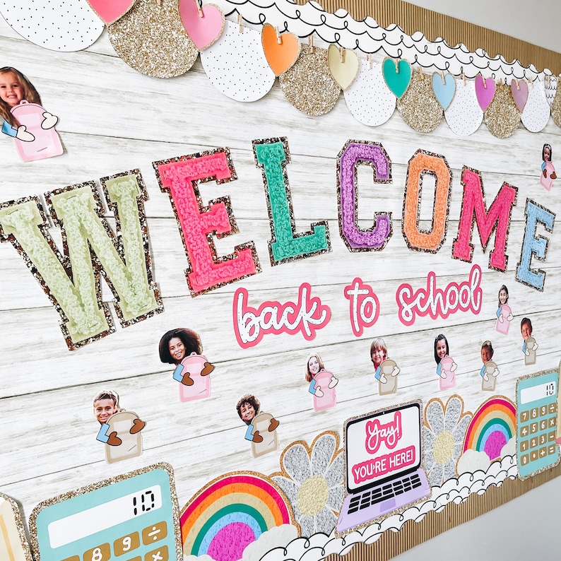 Back to School Bulletin Board With Fun Back to School Activity - Etsy