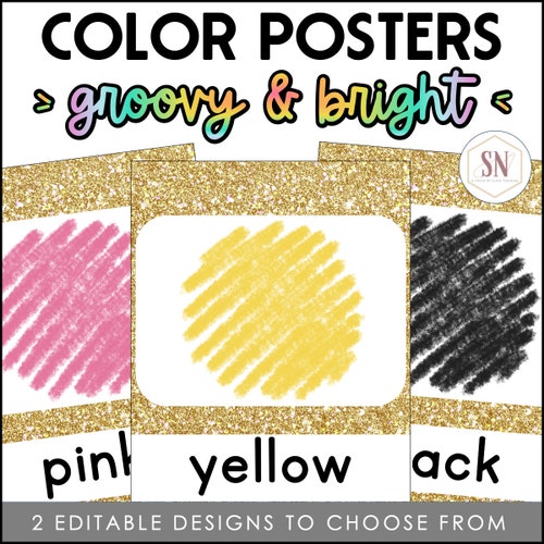 Groovy Classroom Decor Alphabet Posters - Etsy