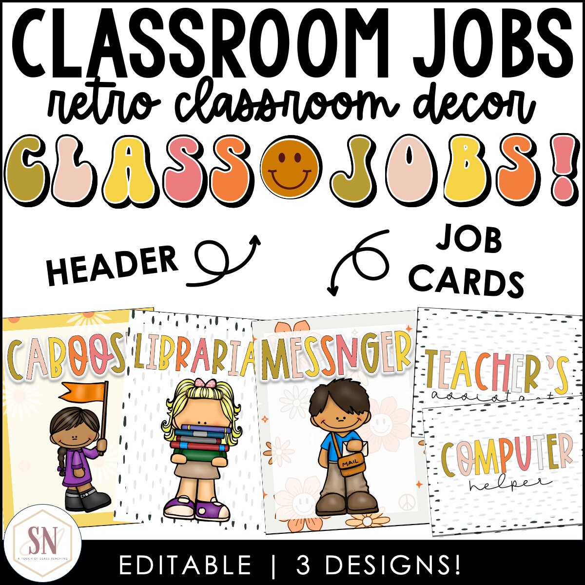 Retro Classroom Decor Classroom Jobs Display - Etsy