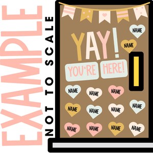 Calm Pastel Classroom Decor | Door Decor | Editable | *NEW - Etsy