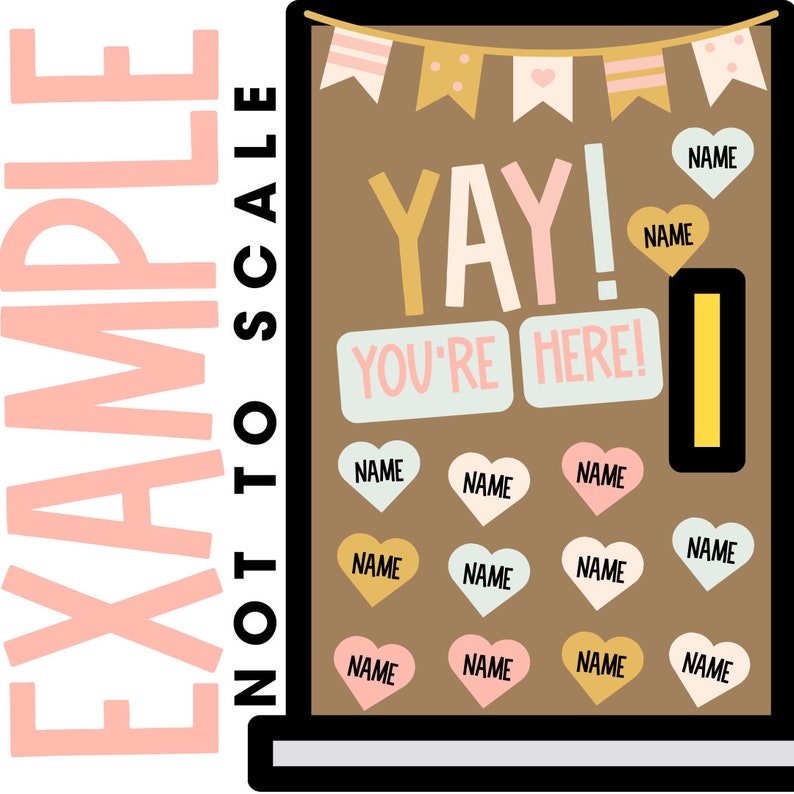 Calm Pastel Classroom Decor | Door Decor | Editable | *NEW - Etsy