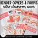 Retro Classroom Decor Binder Covers Calendars & Classroom - Etsy