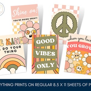Groovy Spring Classroom Posters | April Retro Flowers Printable ...