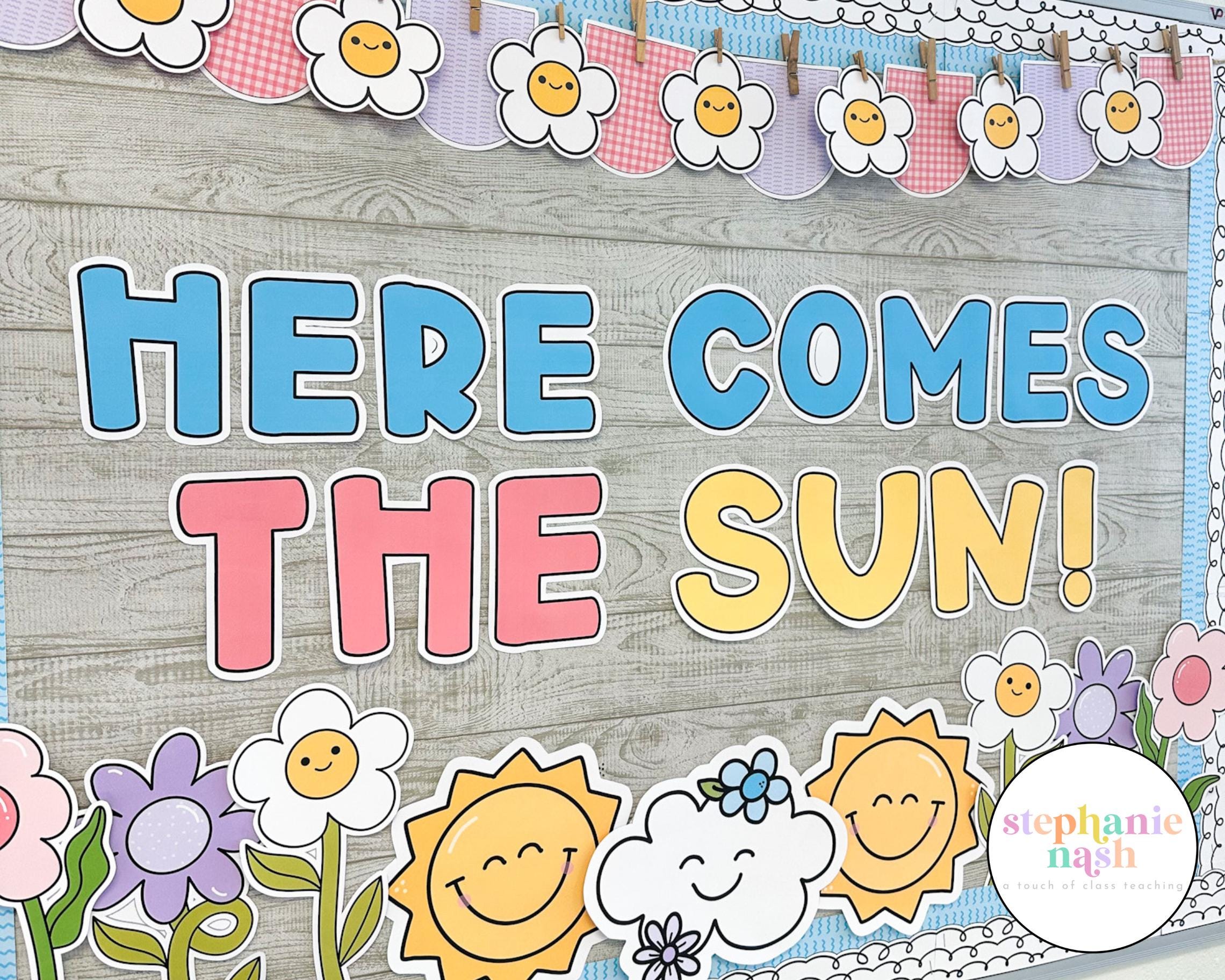 Spring Bulletin Boards, April Bulletin Display for the Classroom, Here ...