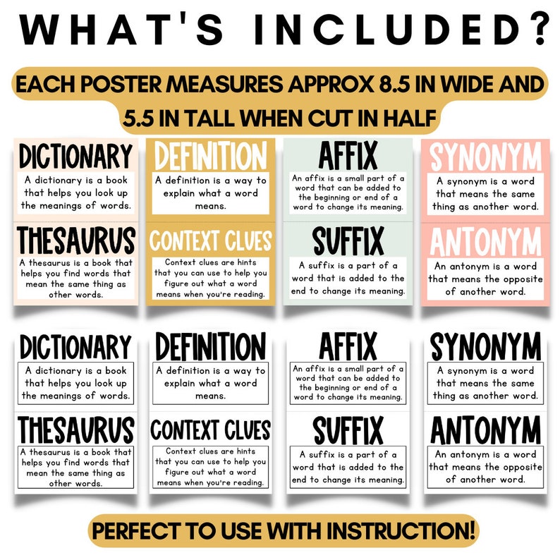 Calm Pastel Classroom Decor | Vocabulary Word Wall - Roots, Affixes ...